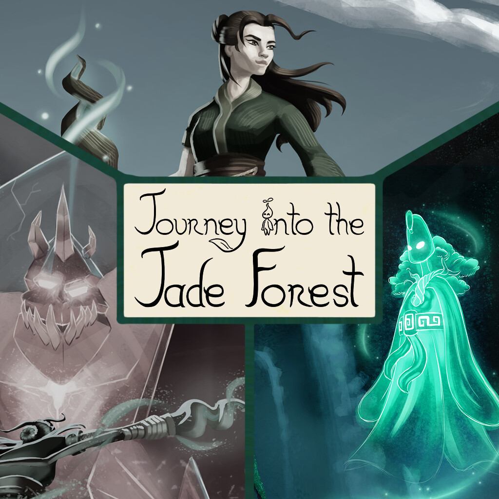 ArtStation - Journey into the Jade Forest - 2nd Illustration