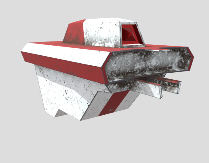 ArtStation - Arcade style enemy spaceship