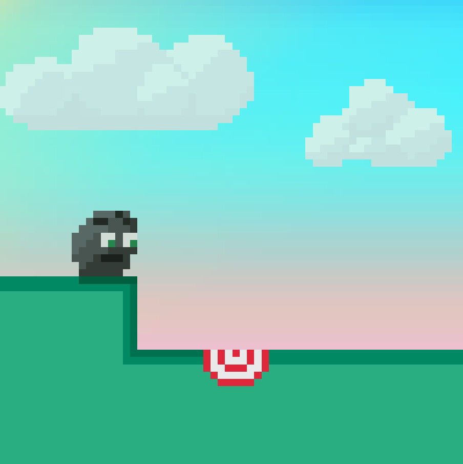 ArtStation - First pixel art animation, Bouncy Ball