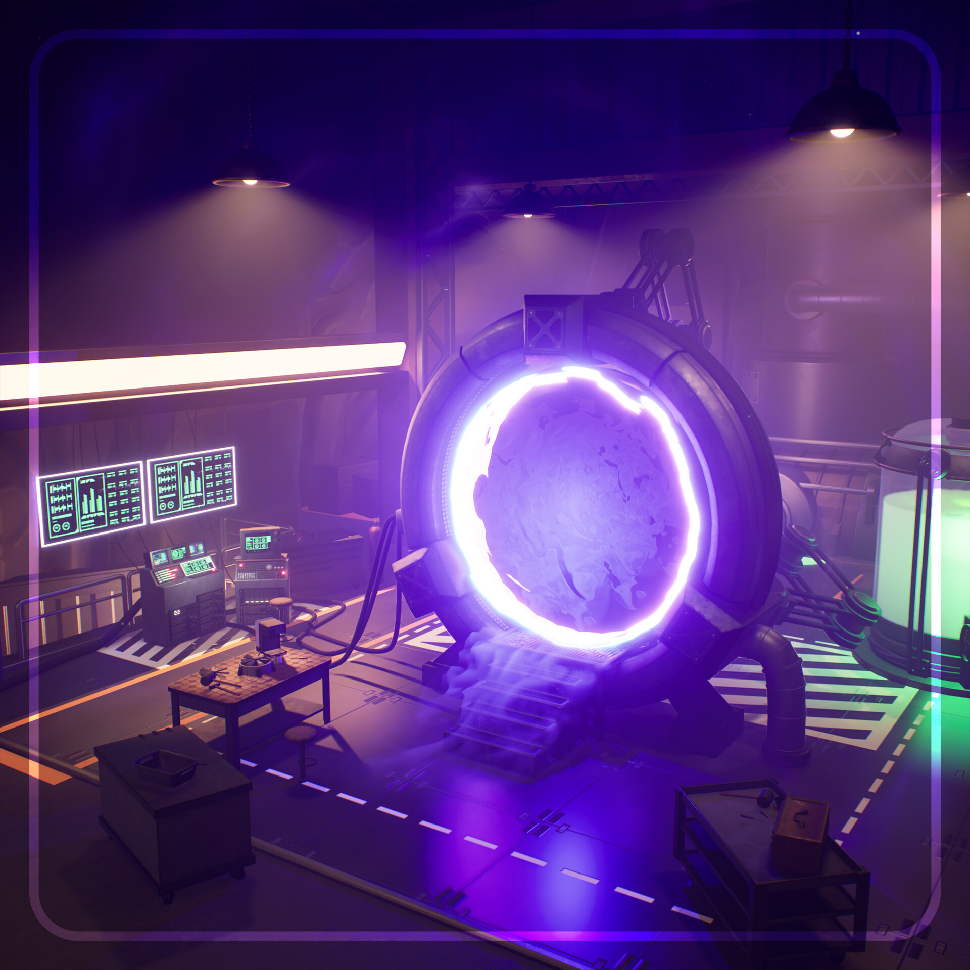 ArtStation - LABORATORY - PORTAL ROOM