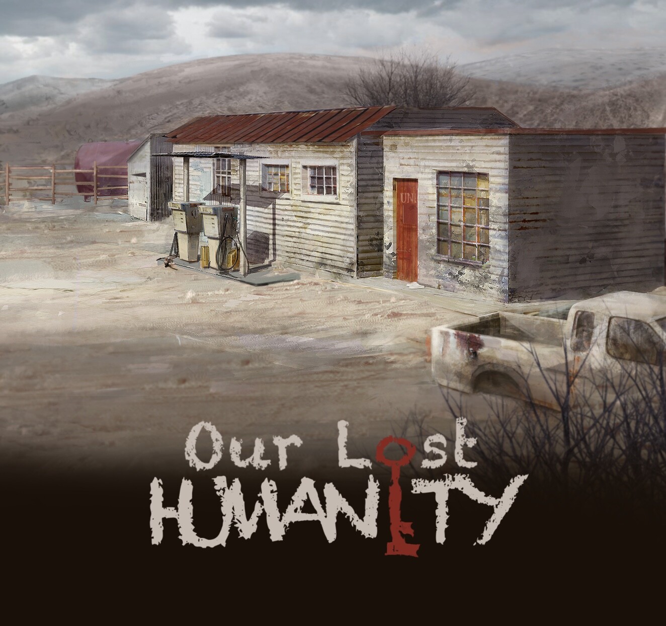 ArtStation - ENVIRONMENT DESIGN - Gas Station - "Our Lost Humanity"