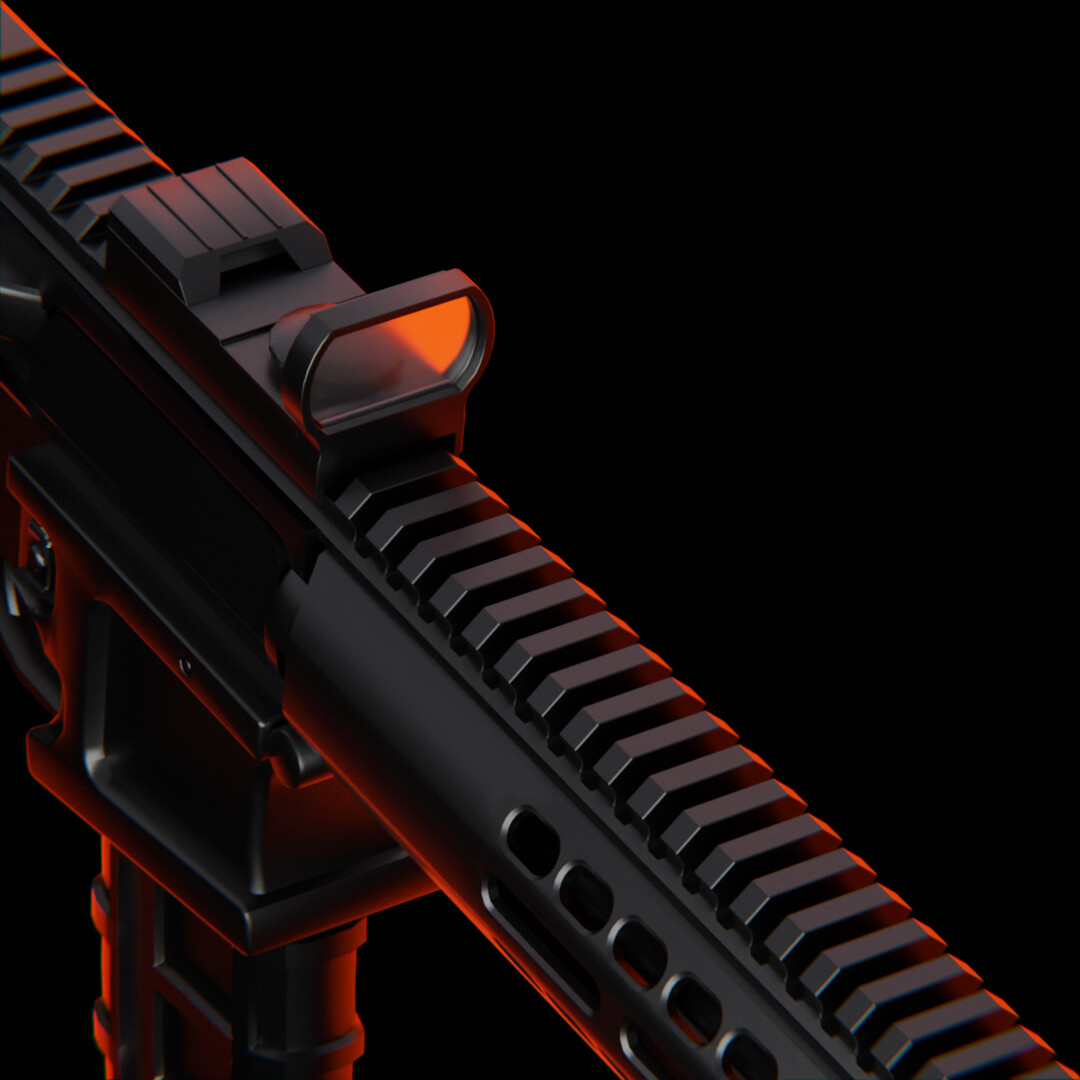 ArtStation - M4 type rifle study