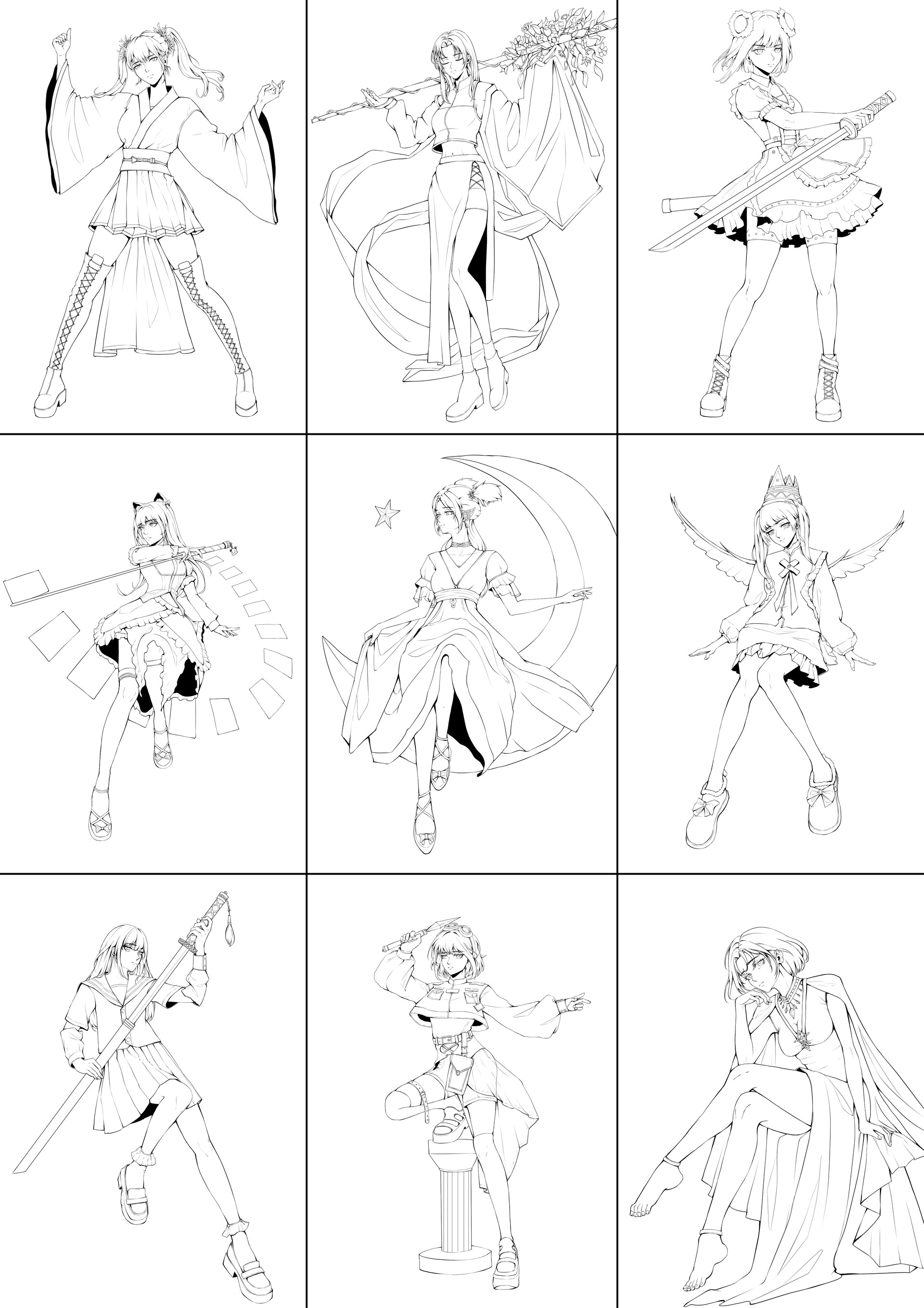 ArtStation - Sketch - line-Art Training