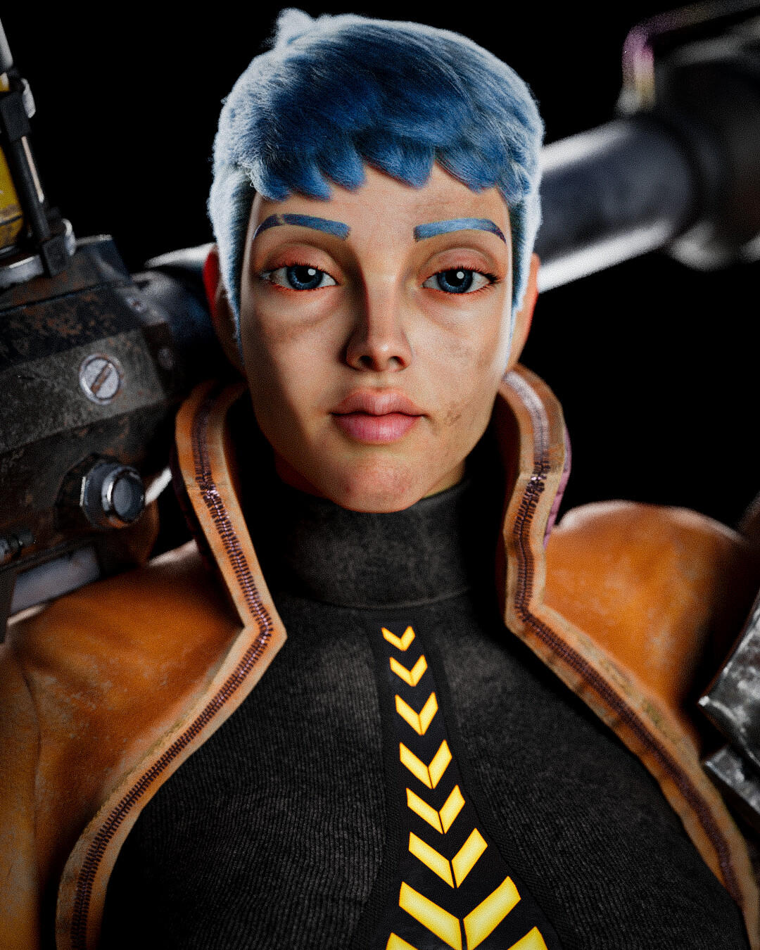 ArtStation - Game-Ready Flamethrower Girl