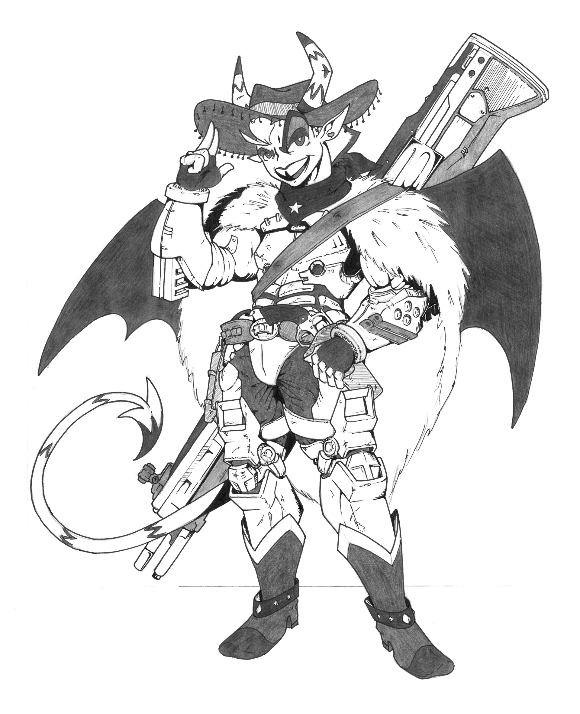 ArtStation - Morgan, Wraith Cowboy - Commission