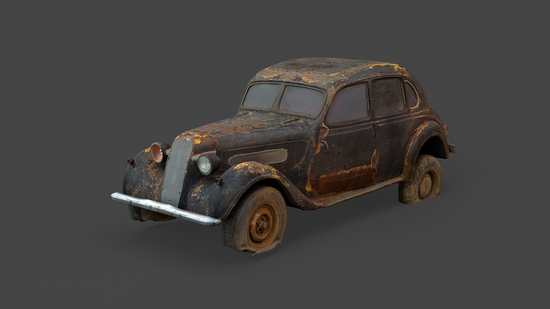 ArtStation - Old rusty ford