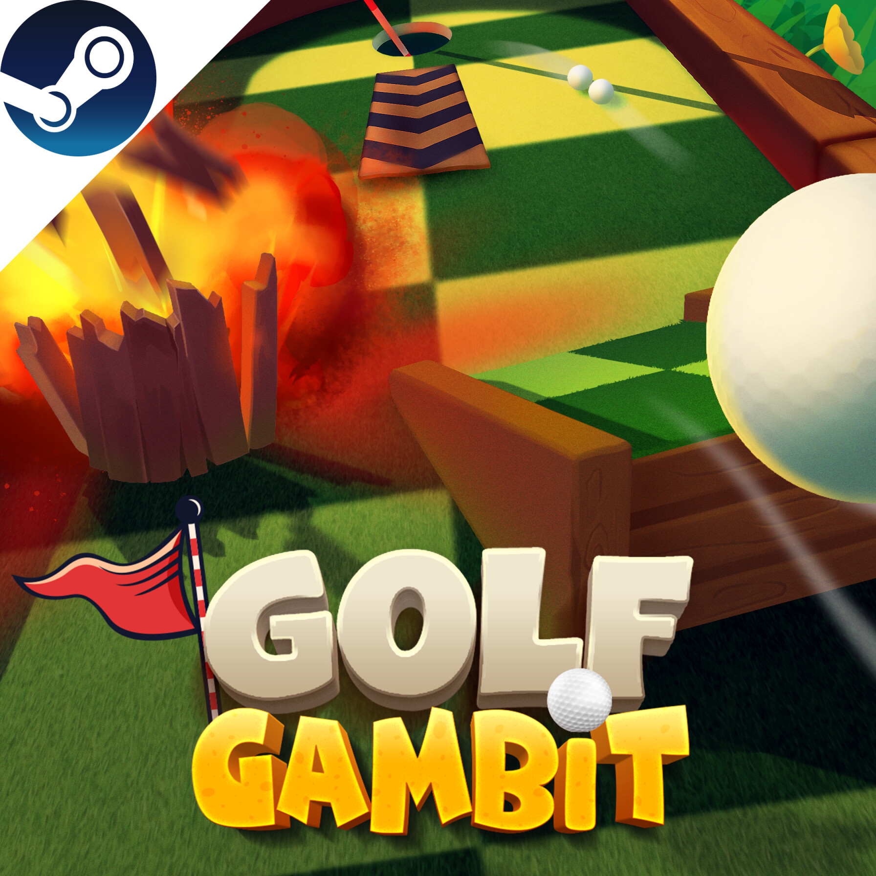 ArtStation - Golf Gambit - Steam Capsule art