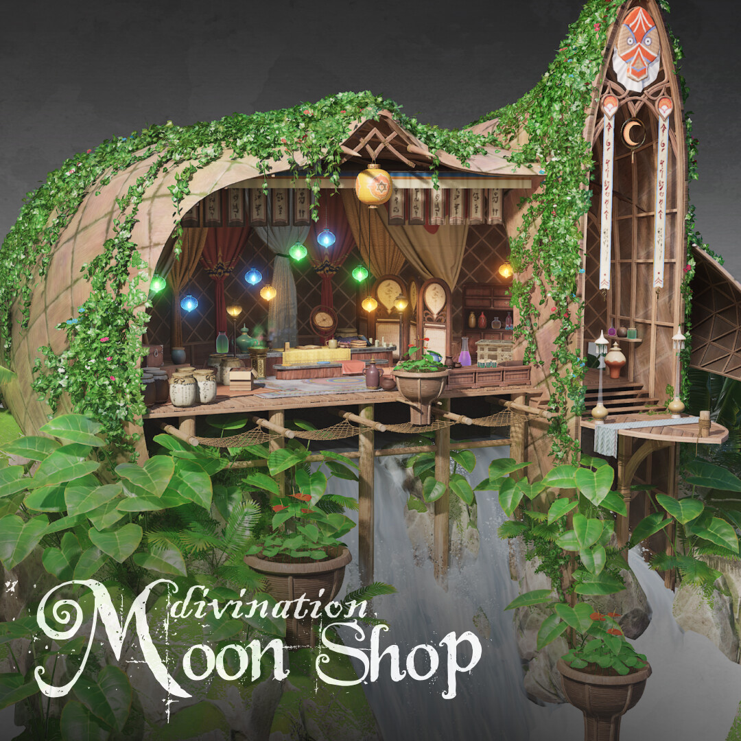 ArtStation - Moon divination shop