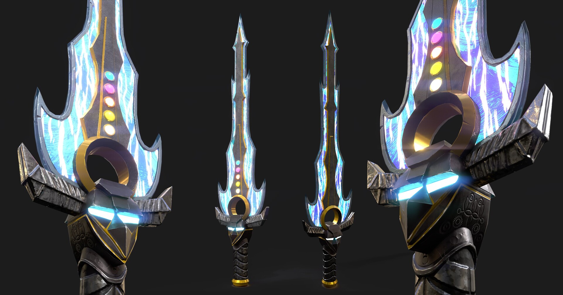 ArtStation - The Elemental Blade of the Five Elements