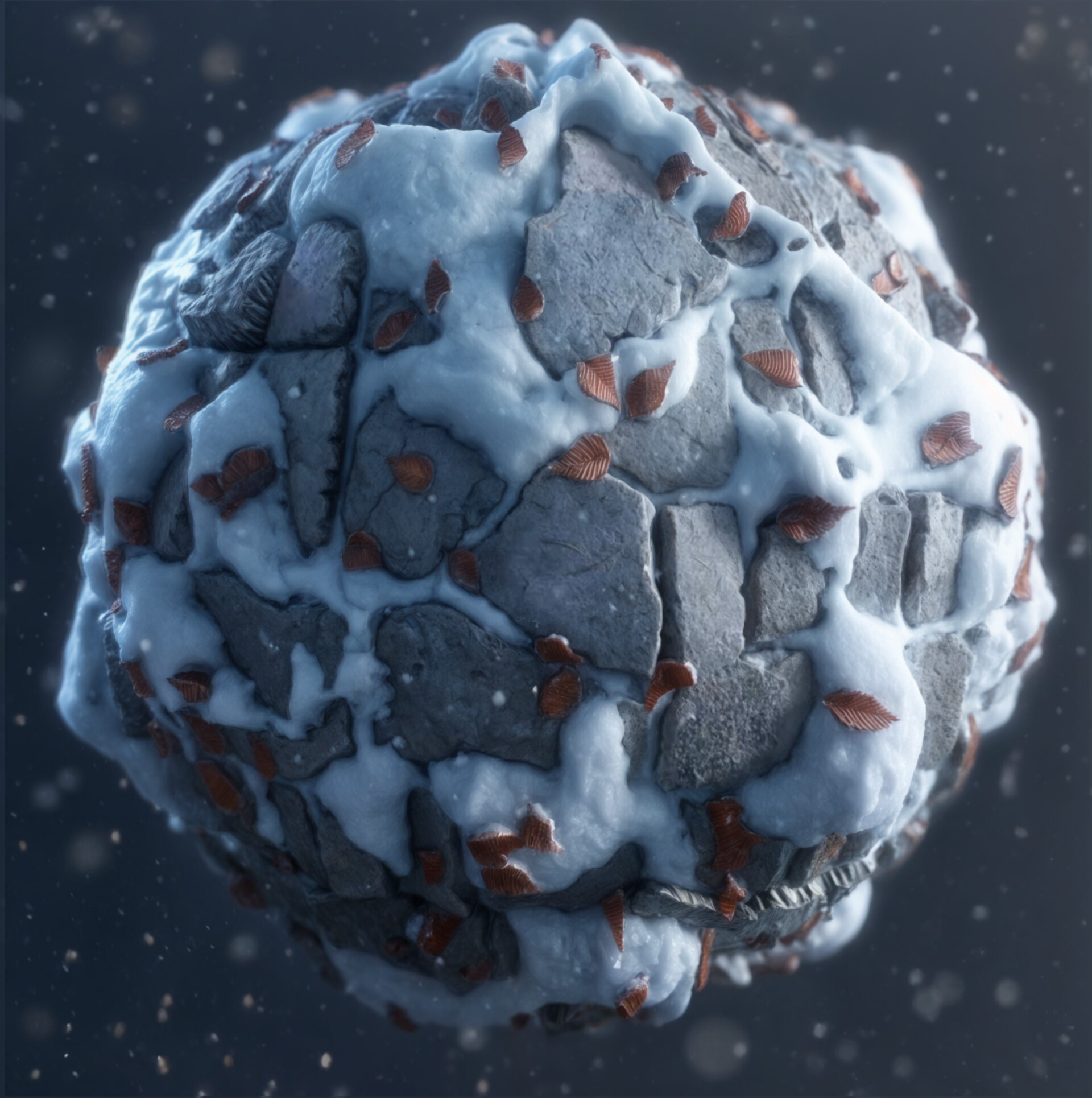 ArtStation - Snow on Rocks