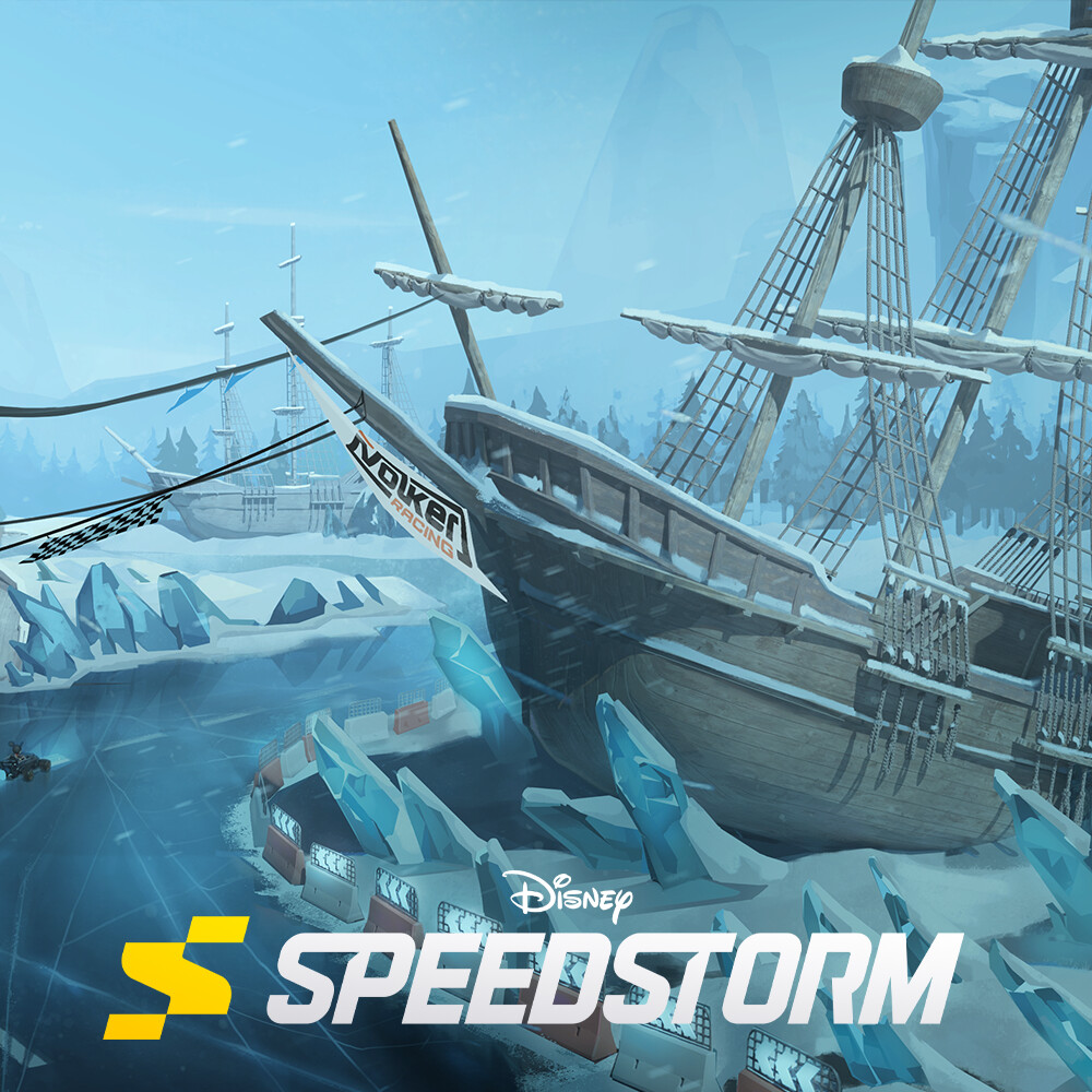 ArtStation - Disney Speedstorm - Frozen Track