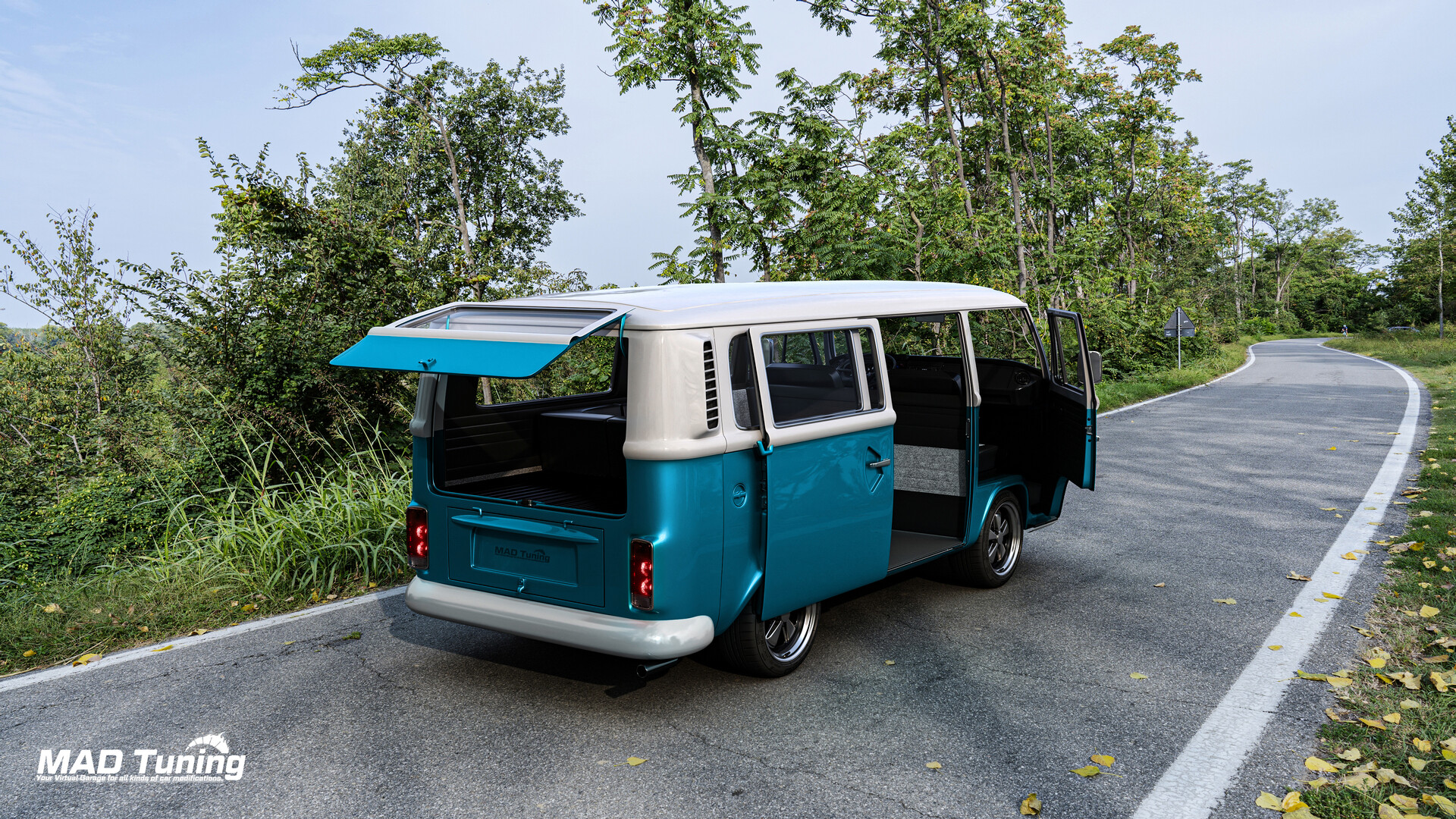 ArtStation - Volkswagen Transporter (T2) Passenger Van 1972 with Custom ...
