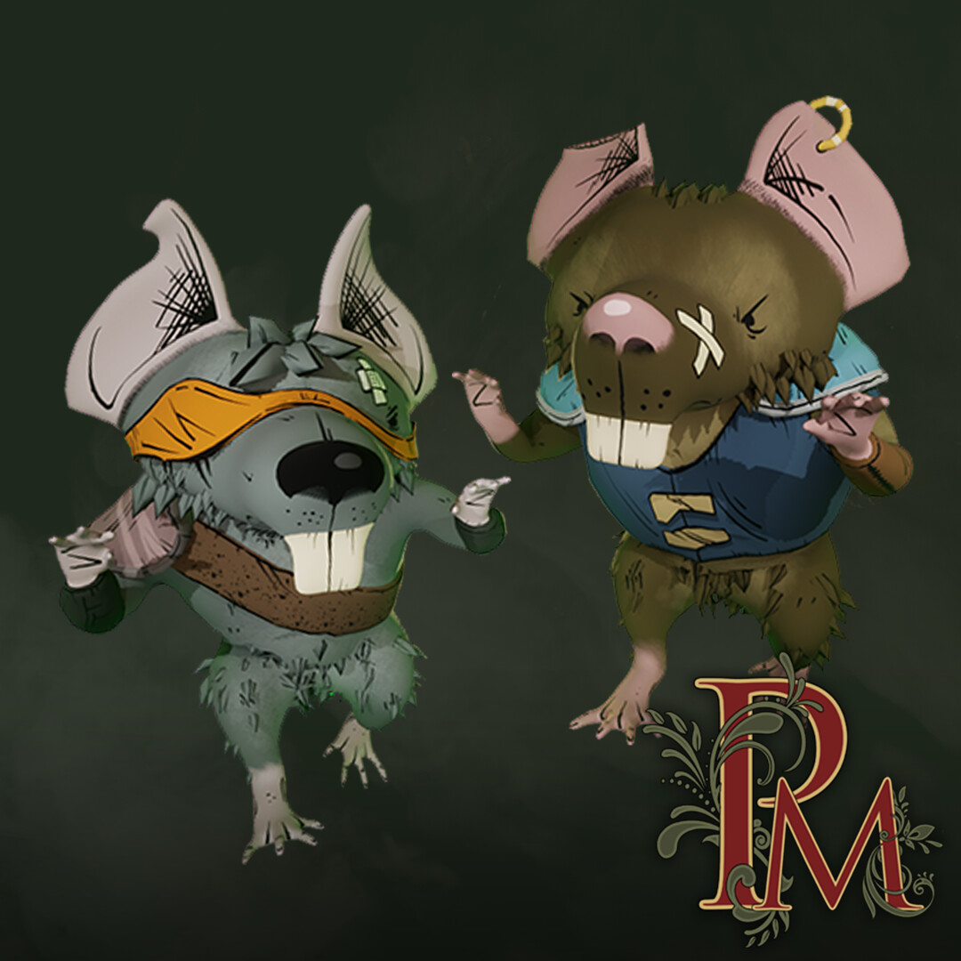 ArtStation - Mean Rats — (Pac-Mouse)