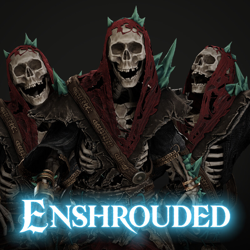 ArtStation - Enshrouded [Skeleton-Mage]