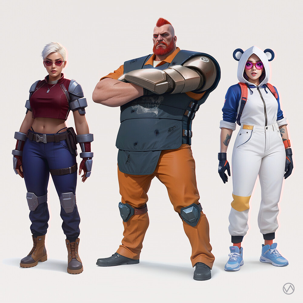 ArtStation - Shooter characters