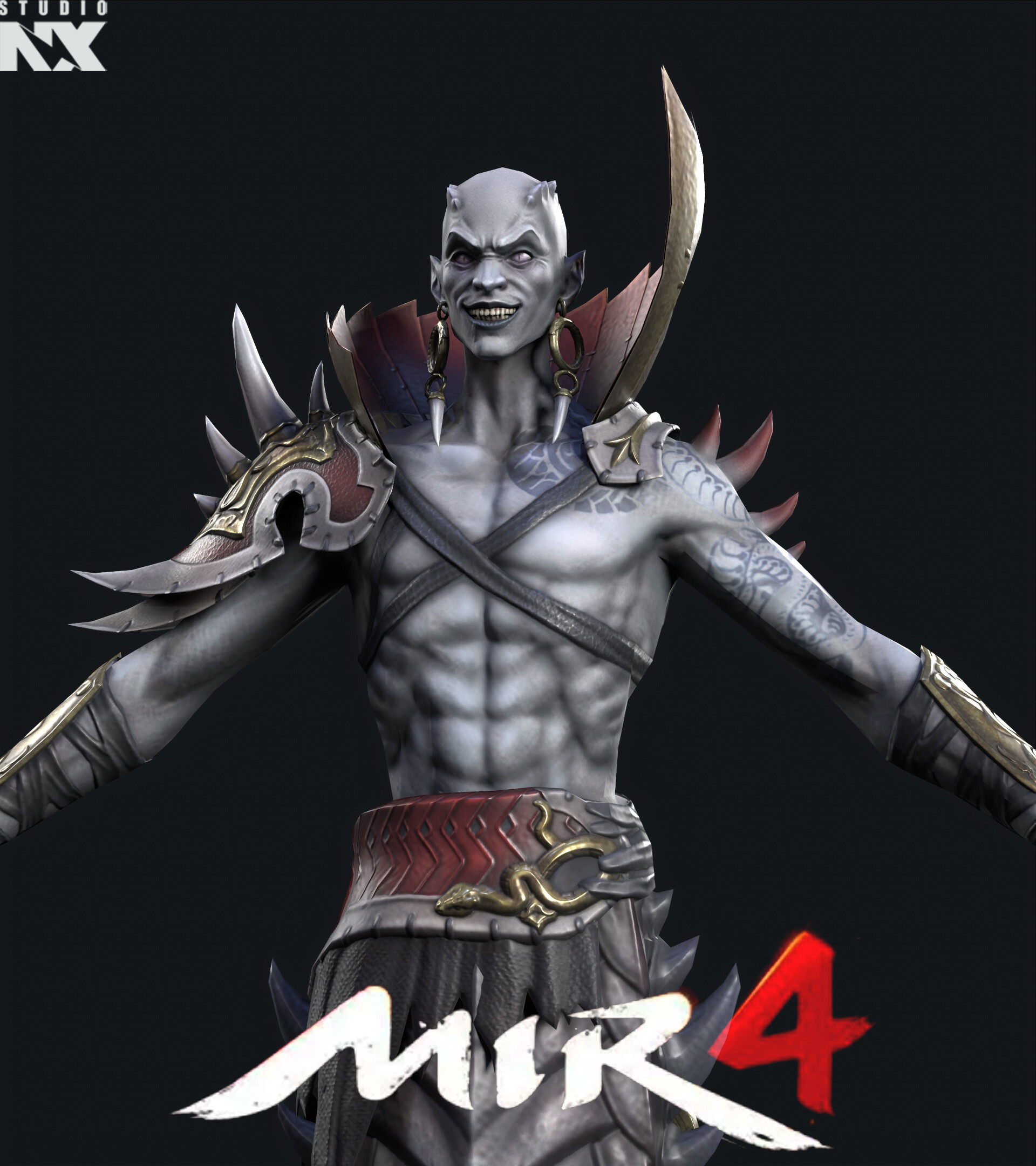 ArtStation - Mir4 Snake Dragon 4