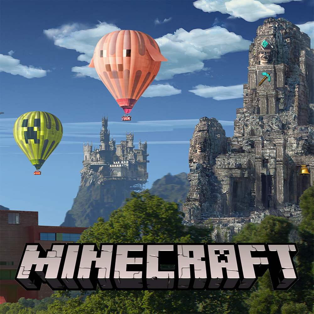 ArtStation - Minecraft – Shape Your World Matte Painting