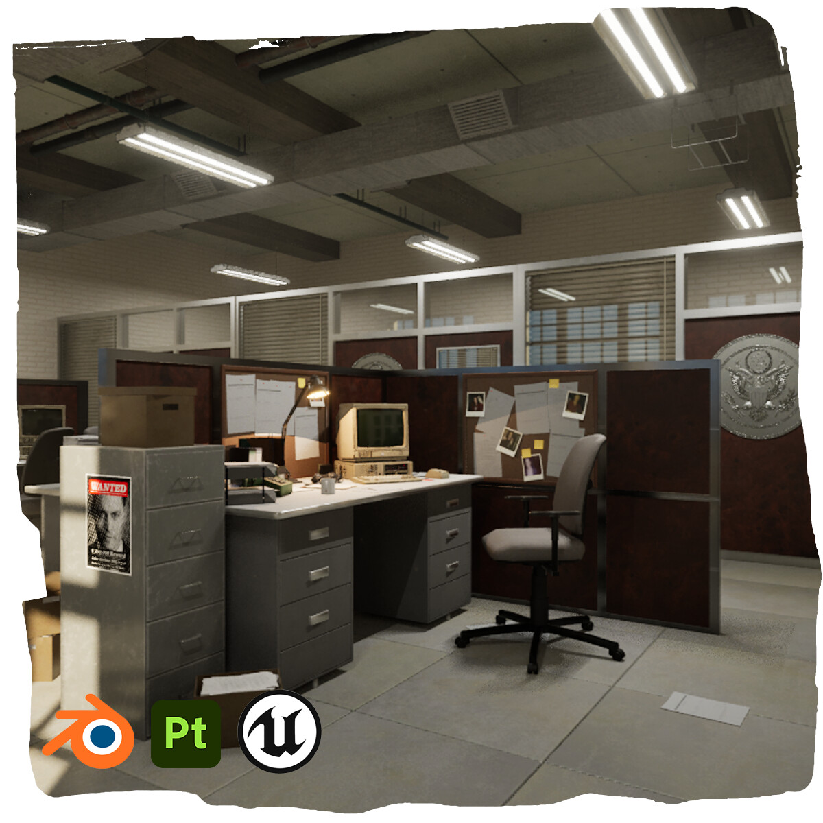 ArtStation - Level Design - Police Headquarters