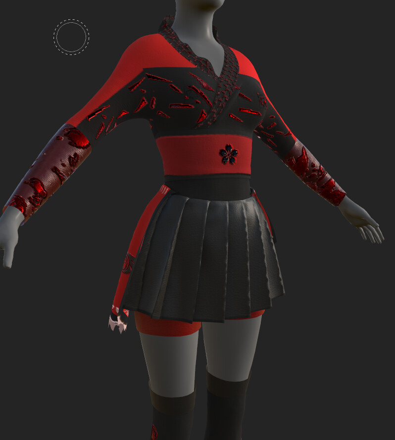 ArtStation - Anime character cloth for game use