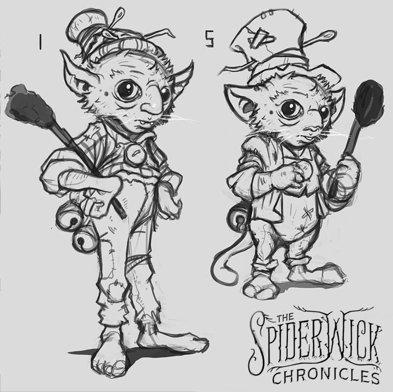ArtStation - Spiderwick Chronicles - Thimbletack sketches