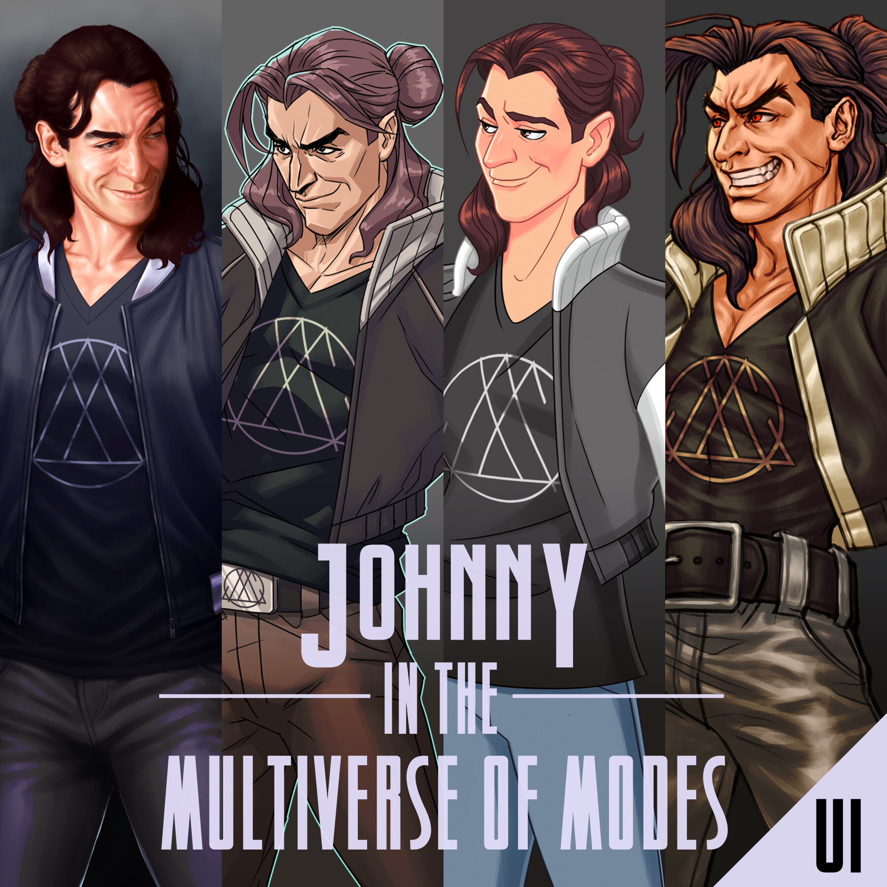 John Cliff Alvarez - JOHNNY IN THE MULTIVERSE OF MODES | CHARACTER DESIGNS | UI DESIGN