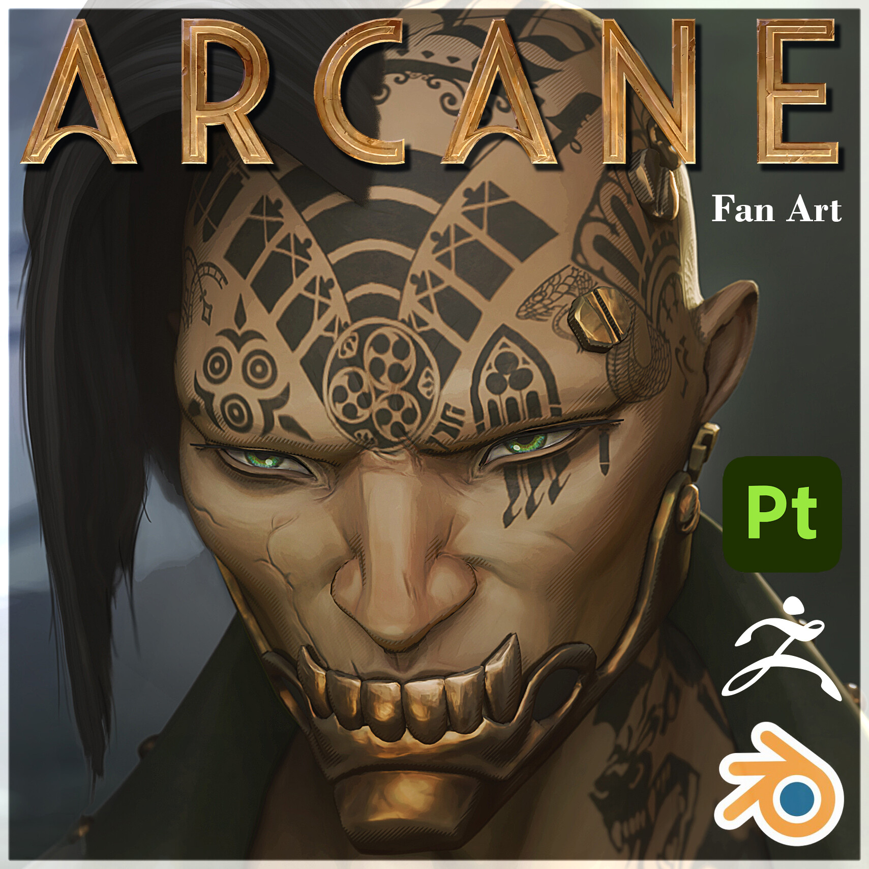 Brad Myers - The Making of "Finn": Arcane Fan Art: Zbrush + Blender