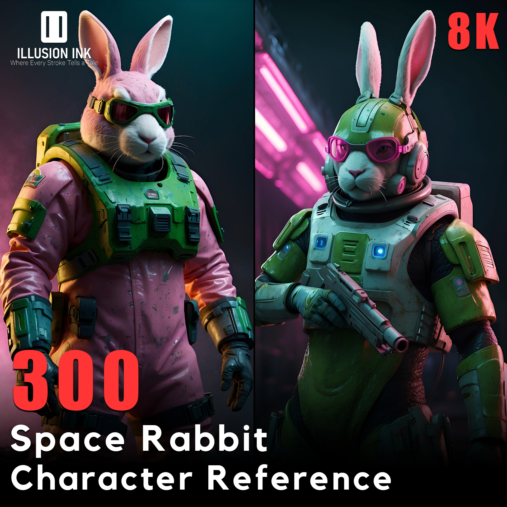 ArtStation - 300 Space Rabbit Character Reference | 8K