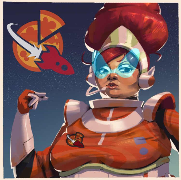 ArtStation - Pepperoni Planet - Space Delivery Service