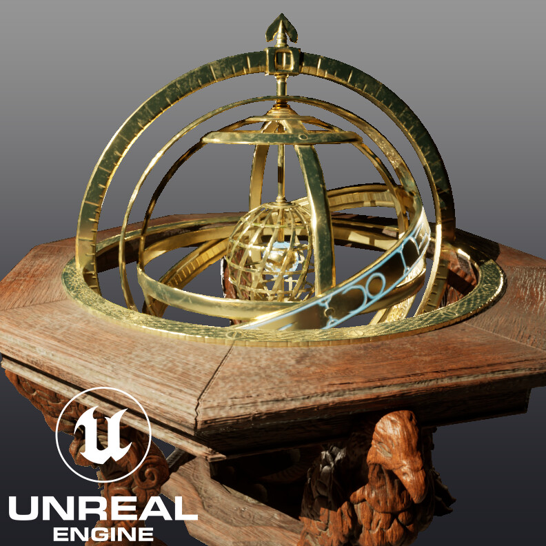 ArtStation - Armillary Sphere Table