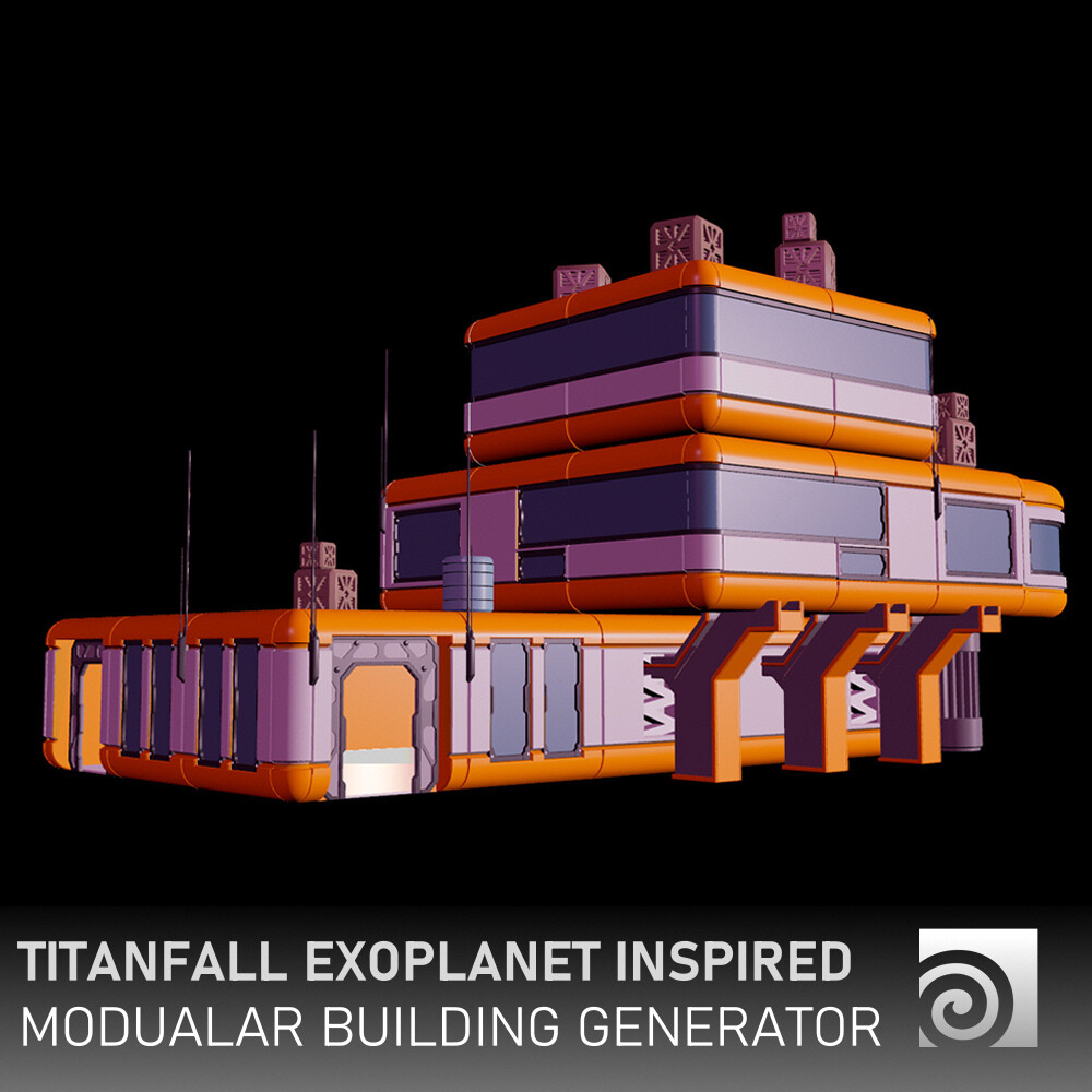 ArtStation - Houdini Pod-Building Generator inspired by Titanfall 2 ...