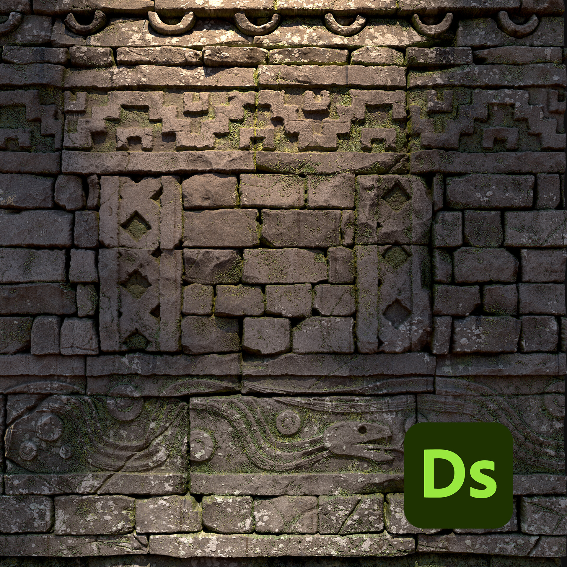 ArtStation - Ancient Wall Material