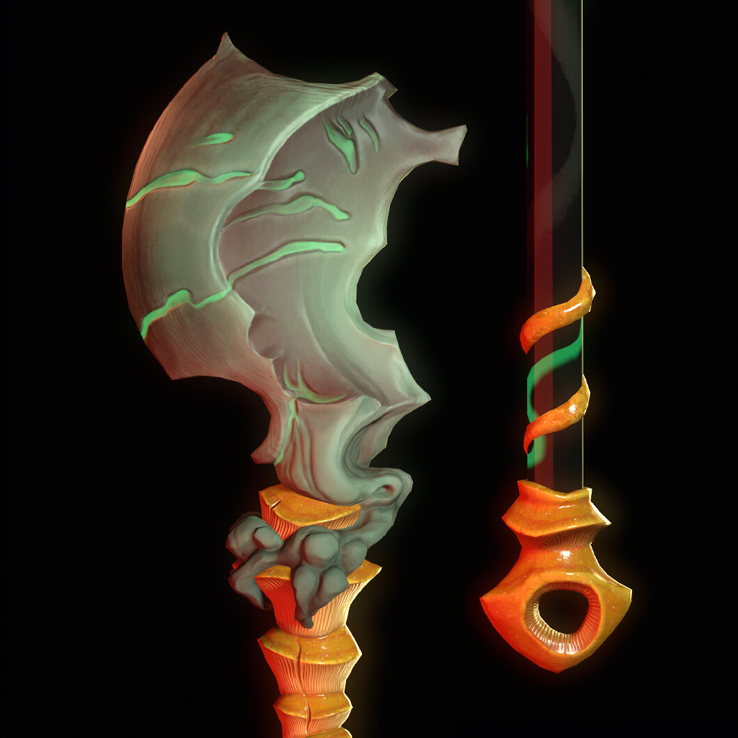 ArtStation - 3D Druid`s Axe