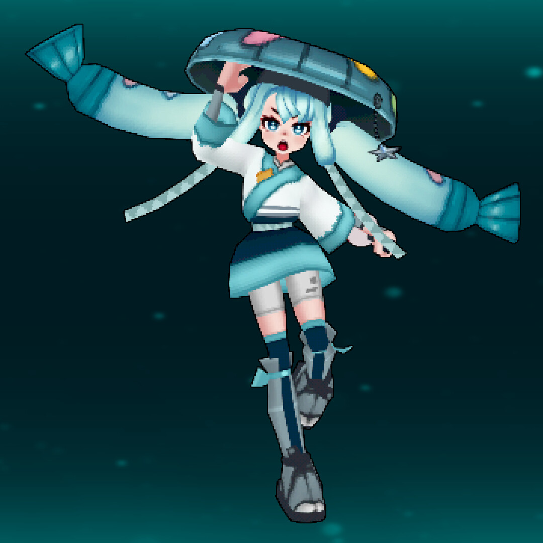 ArtStation - Hatsune Miku - Steel Type Trainer