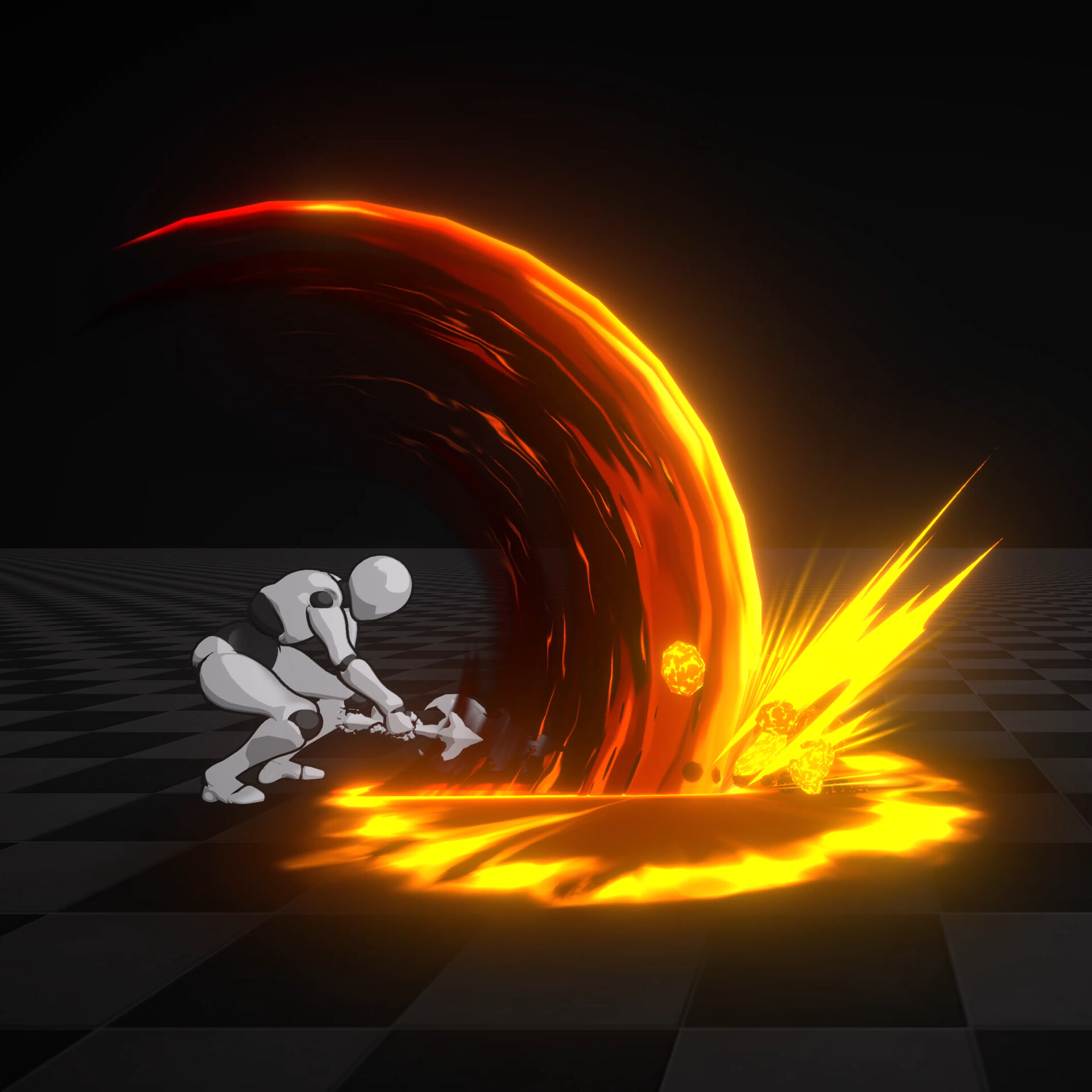 ArtStation - Stylized Ground Slash VFX