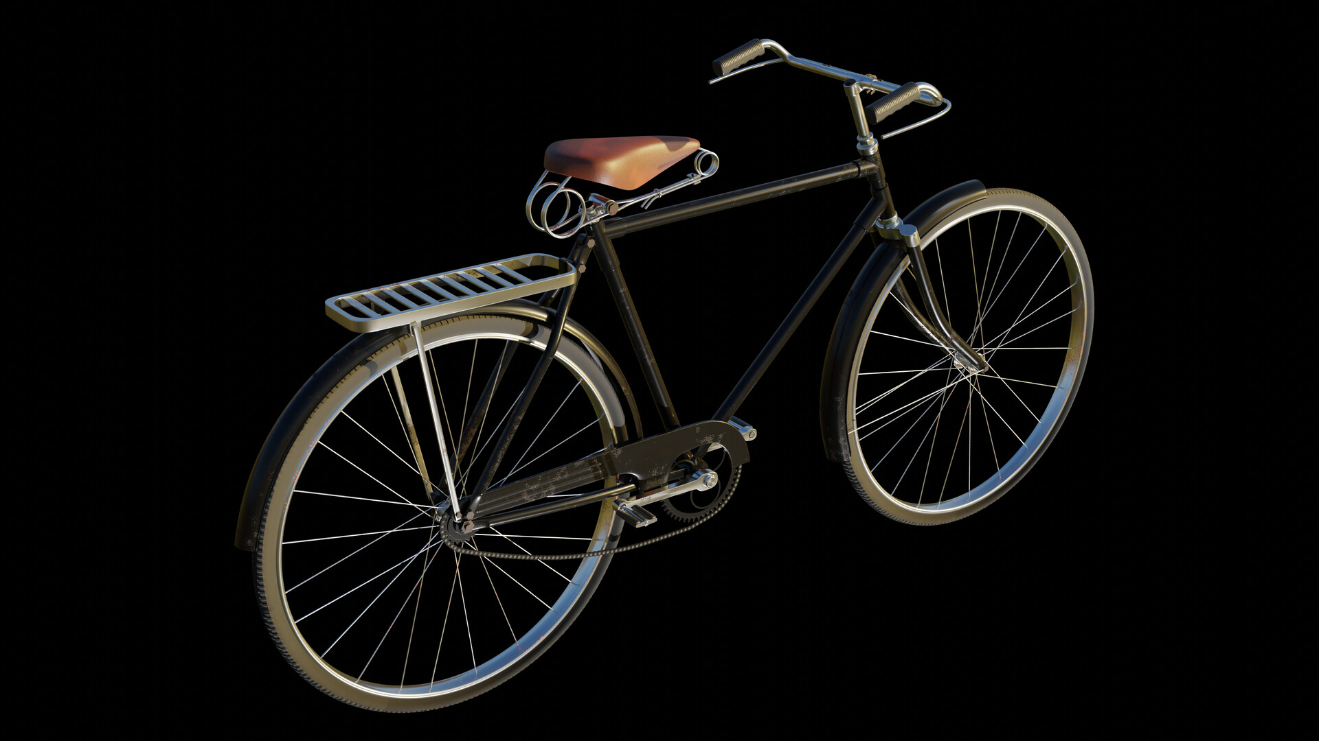ArtStation - Bicycle Model with Basic Rig - Blender (For Upcoming Project)