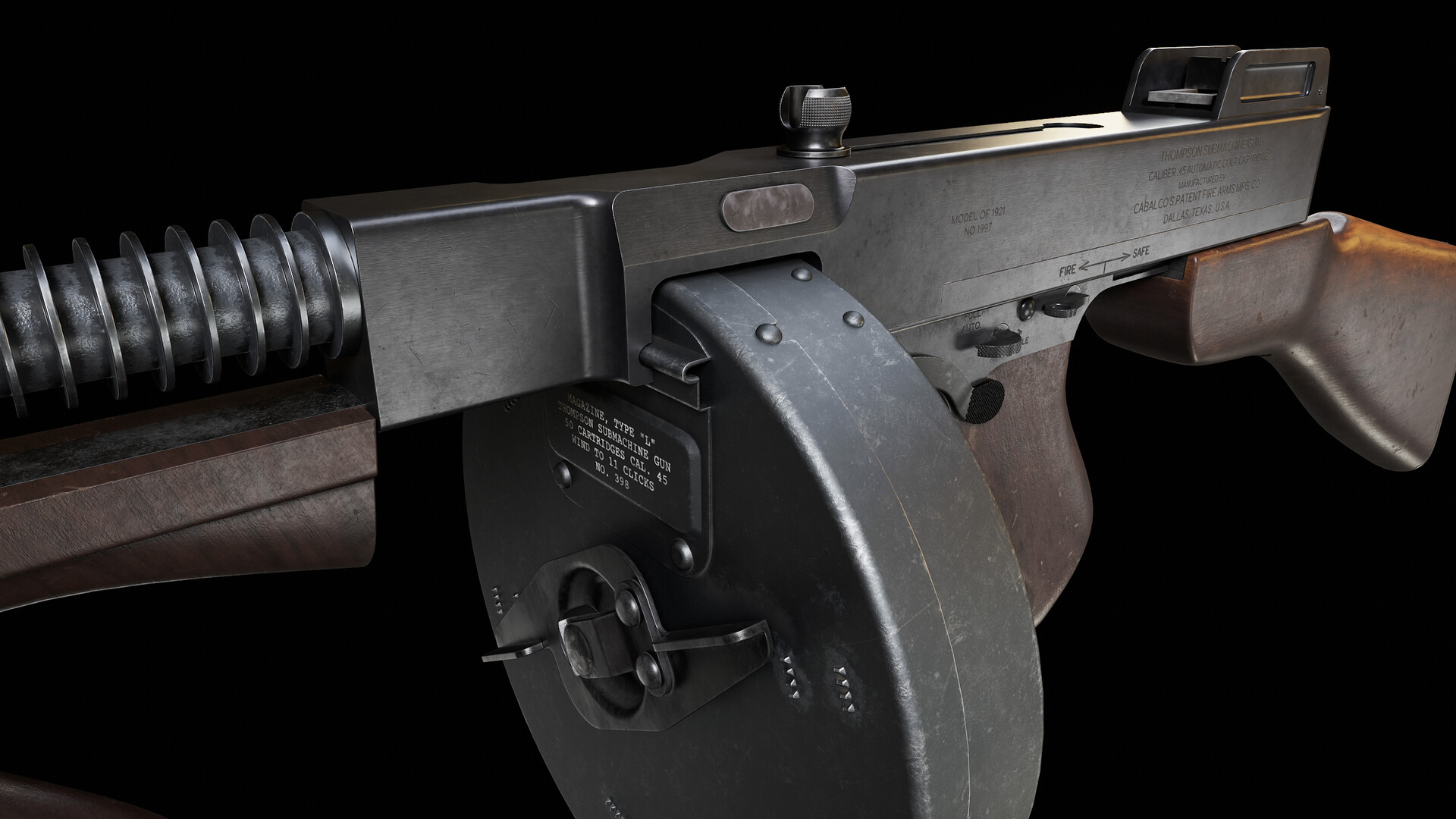ArtStation - Thompson Submachine Gun