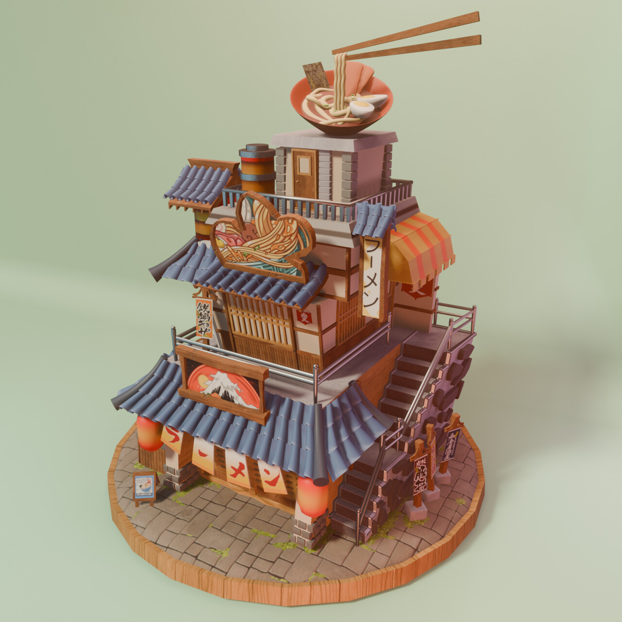 ArtStation - Stylized Ramen Shop