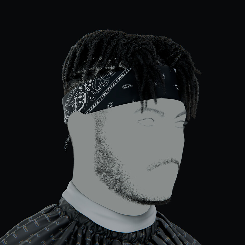 ArtStation - Blender Hair groom (KSI dreads)
