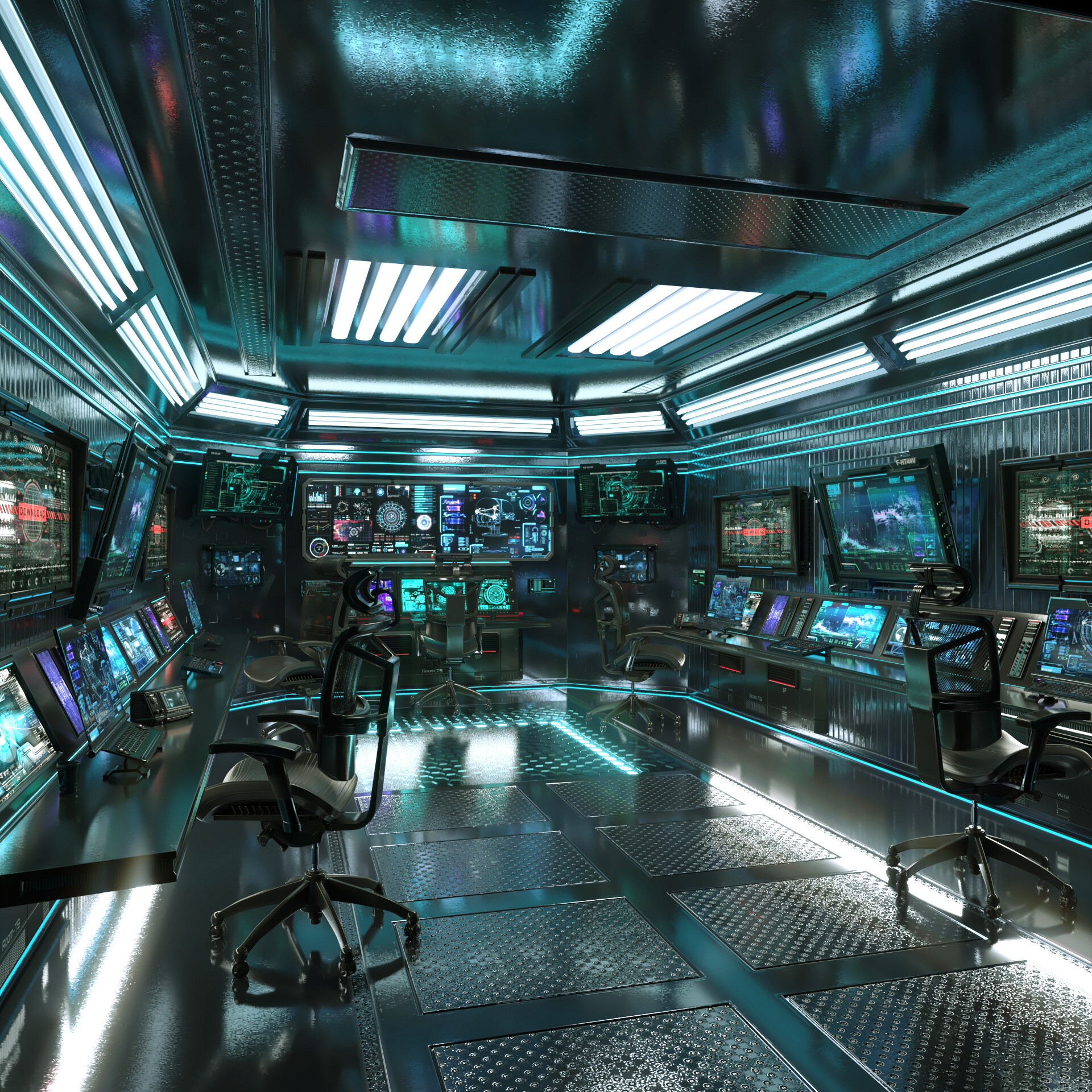 ArtStation - Sci Fi Interior Station