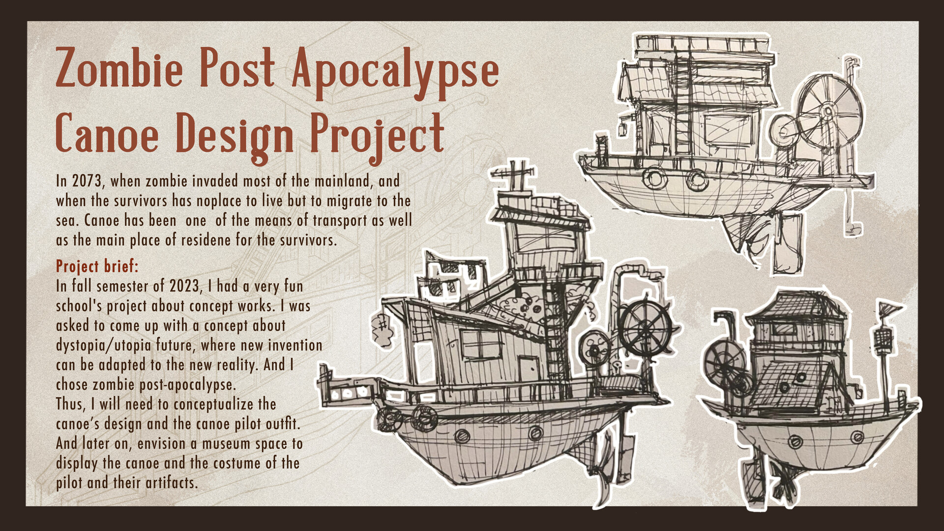 ArtStation - Improved Canoe concept art