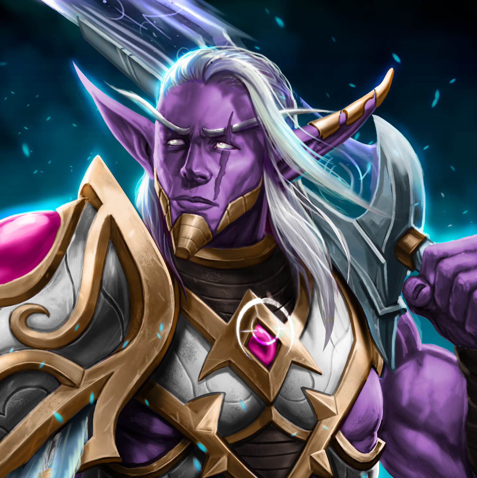 ArtStation - Nightborne Warrior by Oscar Lazo/ShadowPriest - Recolor ...