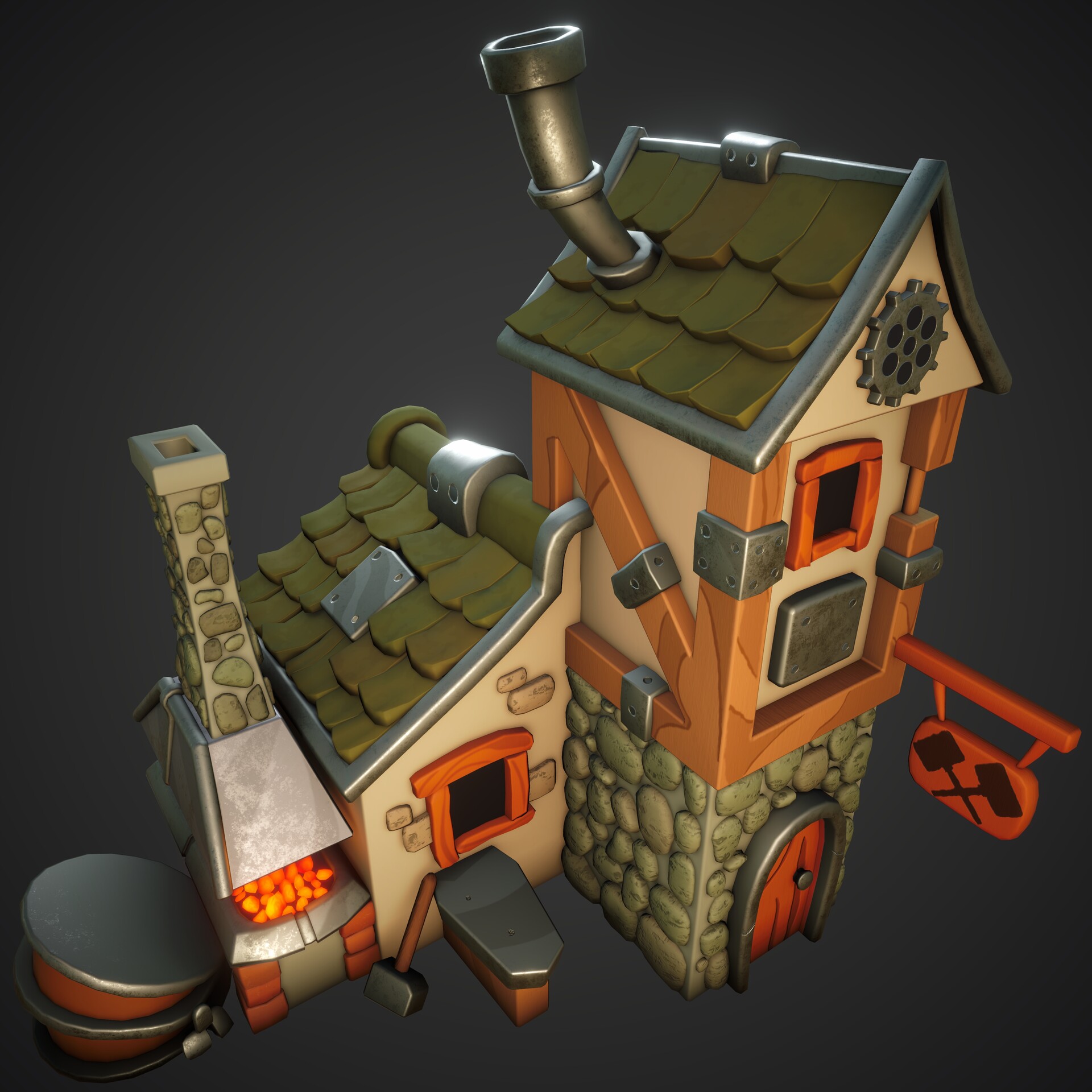 ArtStation - Stylized Building