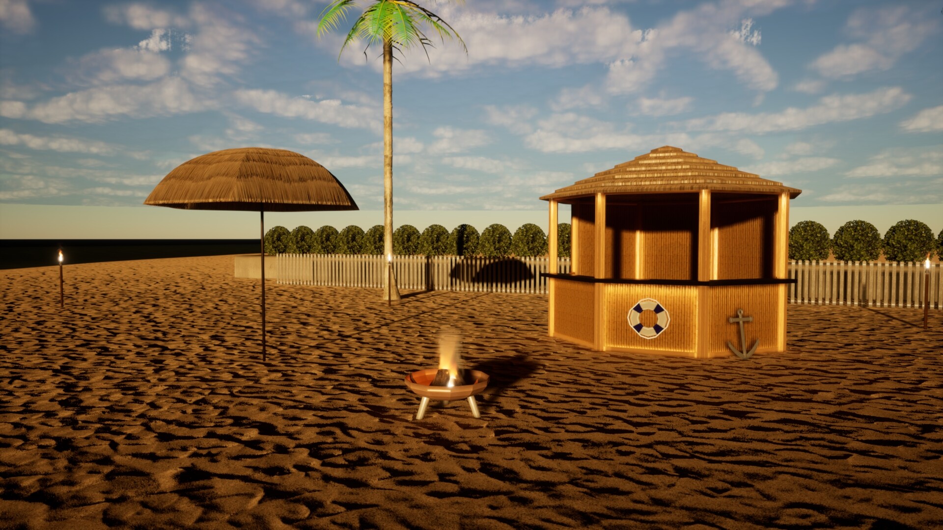 ArtStation - Beach Level Scene