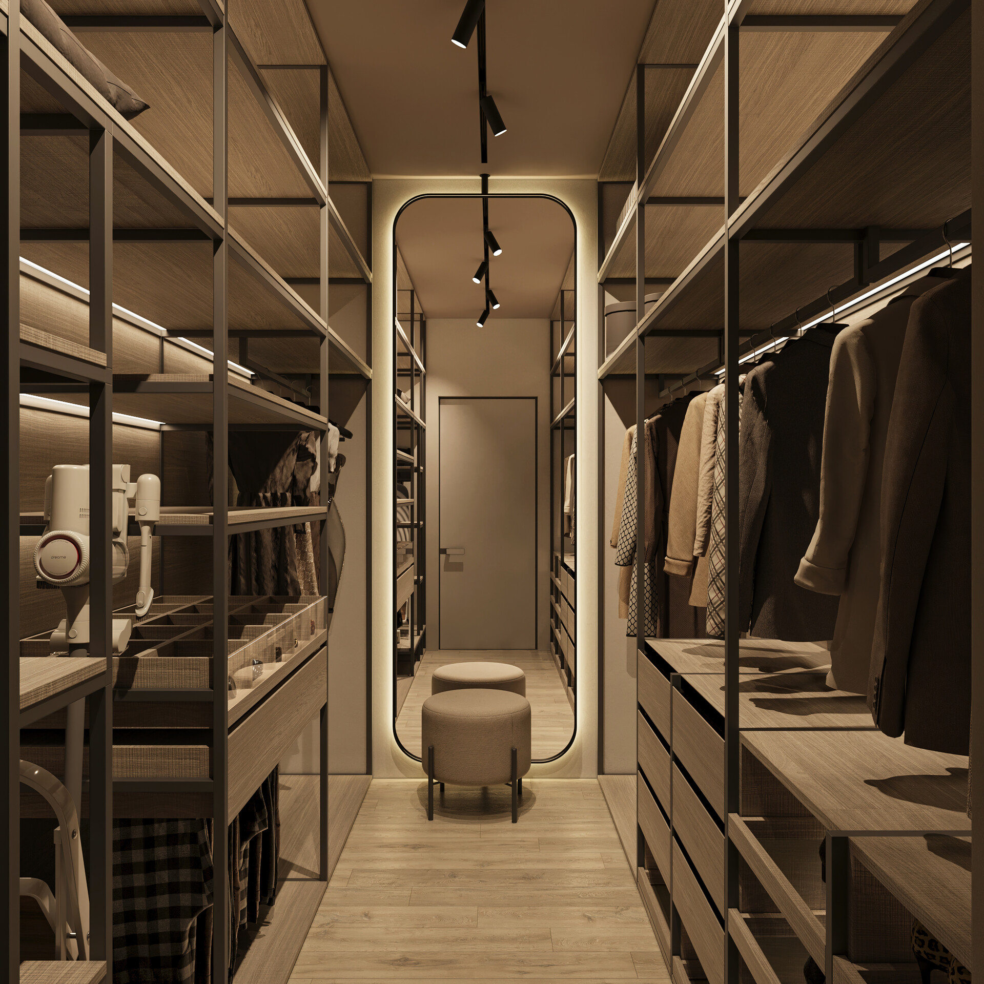 ArtStation - Wardrobe design in a private house