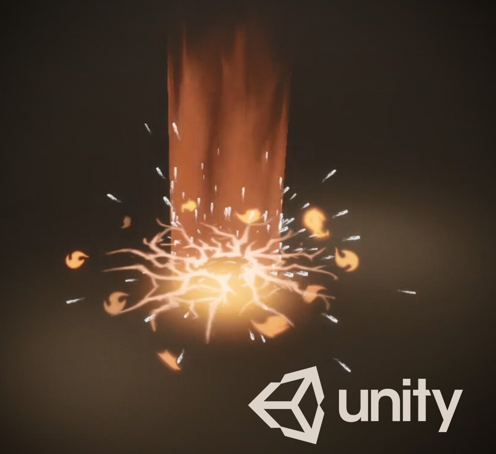 ArtStation - VFX AoE Fire Magic Attack