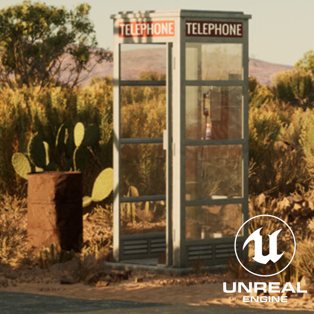 ArtStation - Phonebooth in Unreal Engine