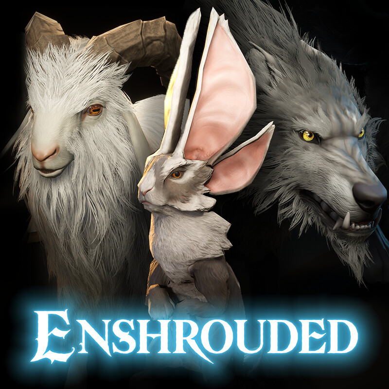 ArtStation - Enshrouded - Wildlife -Goat -Bunny- Wolf