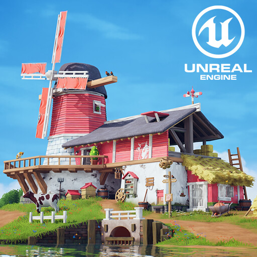 ArtStation - Red Windmill Farm