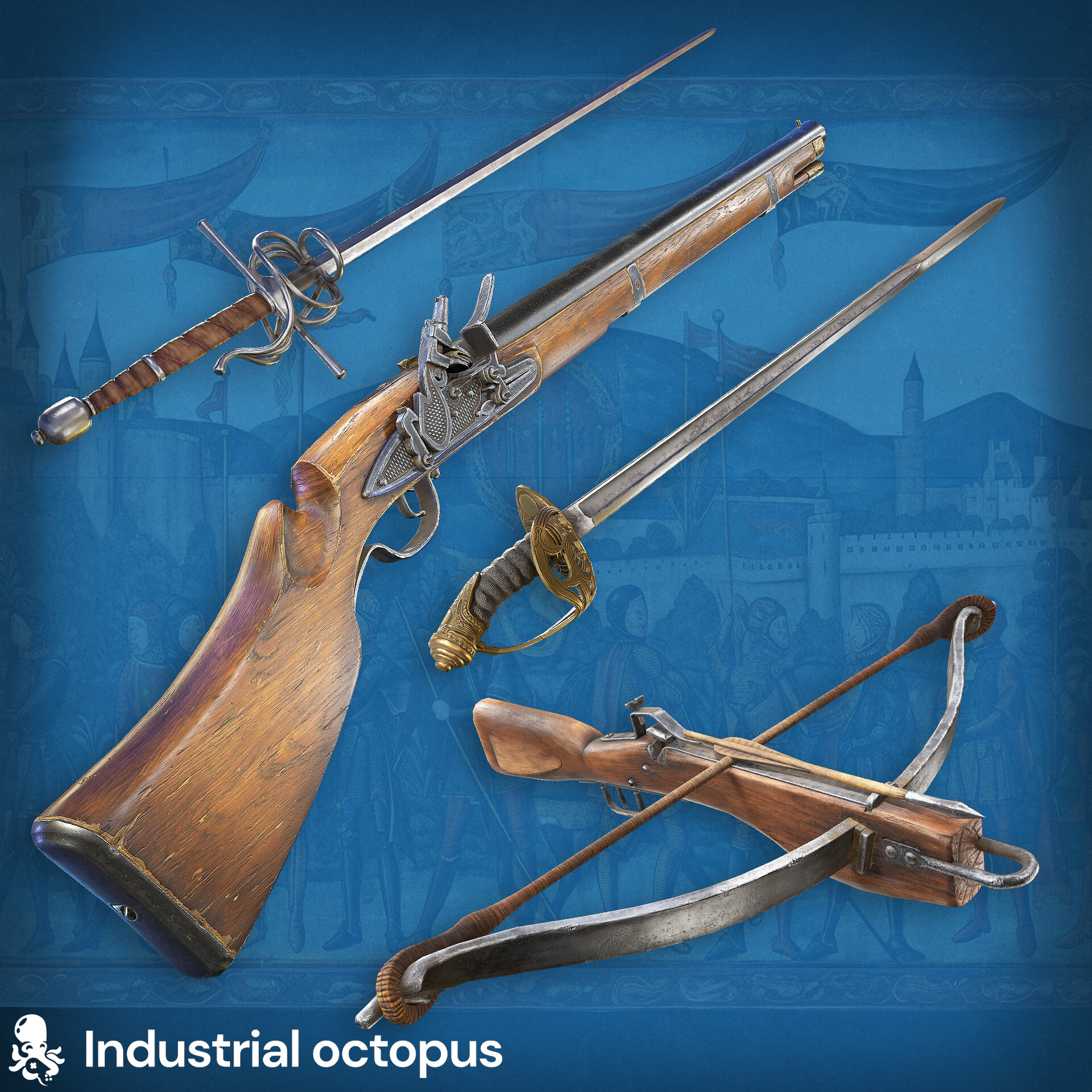 ArtStation - Medieval weapons - SET