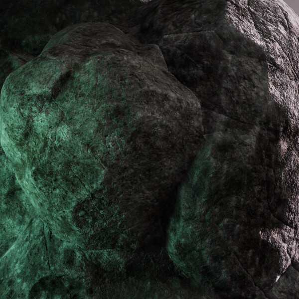 ArtStation - Lunar Mining Rock Asset